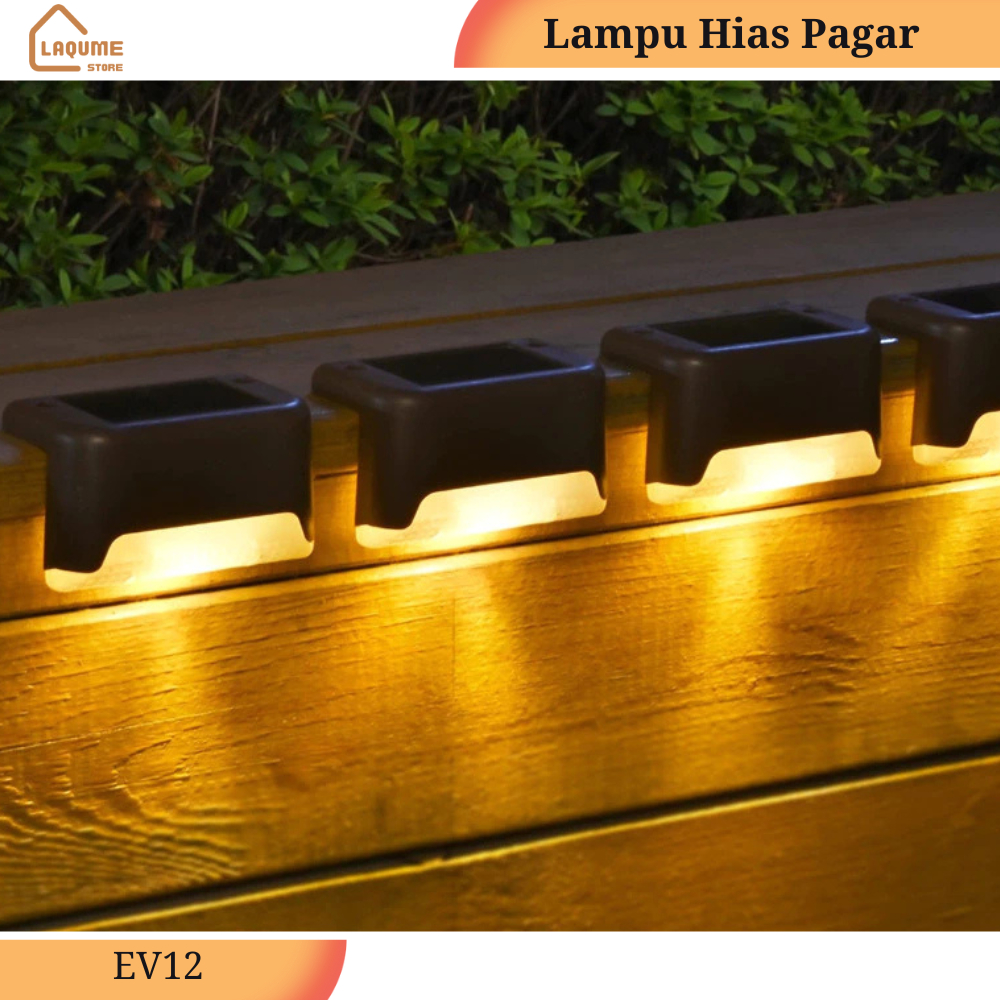 Jual Lampu Hias Tangga Pagar Taman LED Tenaga Surya Matahari Dinding ...
