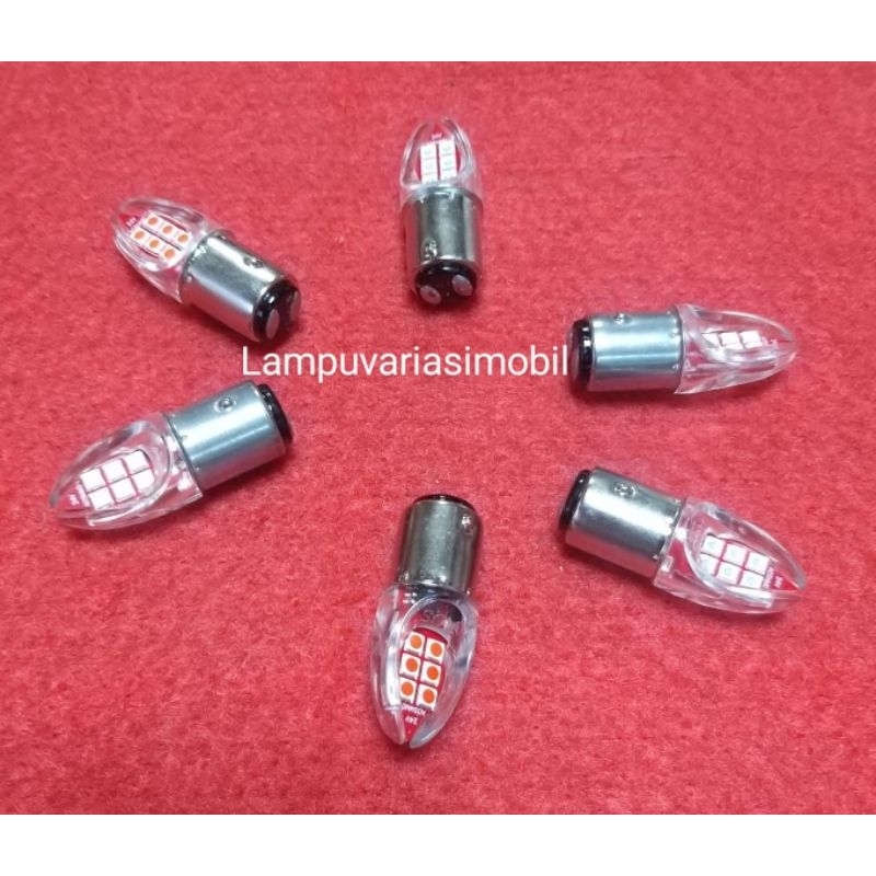 Jual Lampu rem kaki 2 soket putar 1157 24v Led 3030 12 Led | Shopee ...