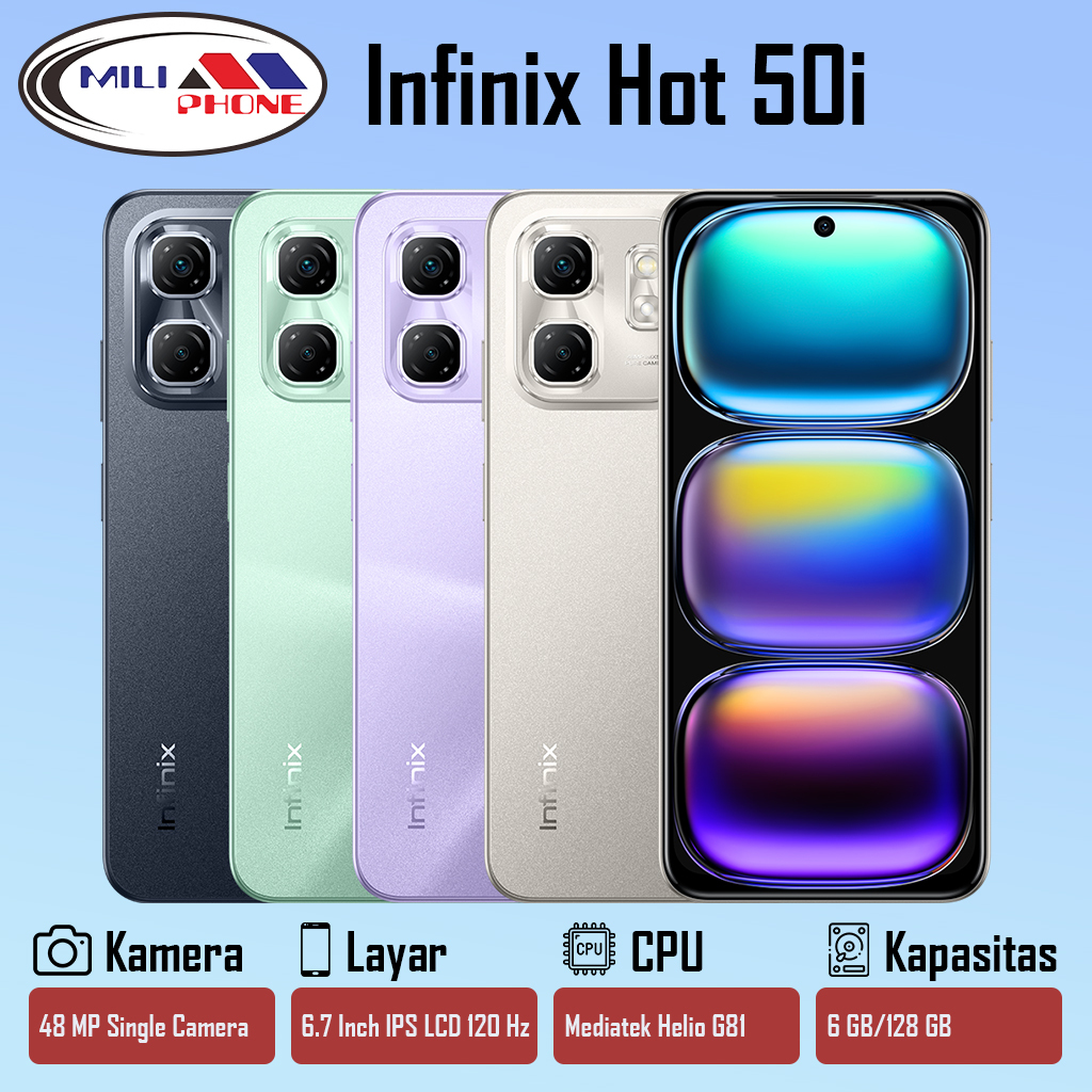 Jual INFINIX HOT 50i 6GB/128GB GARANSI RESMI 1 TAHUN | Shopee Indonesia