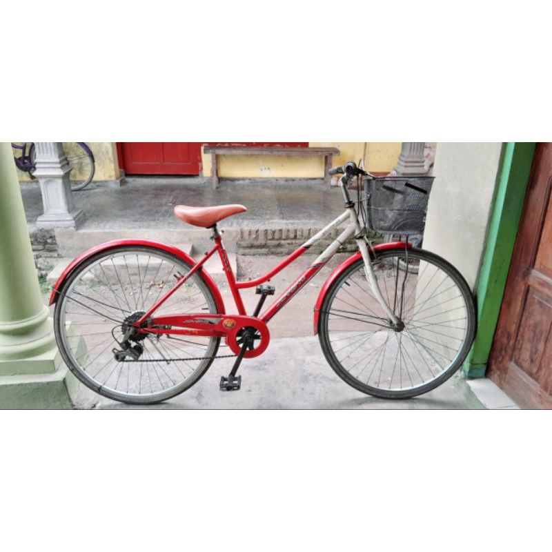 Jual sepeda bekas murah sepeda ctb warna merah normal siap pakai ...