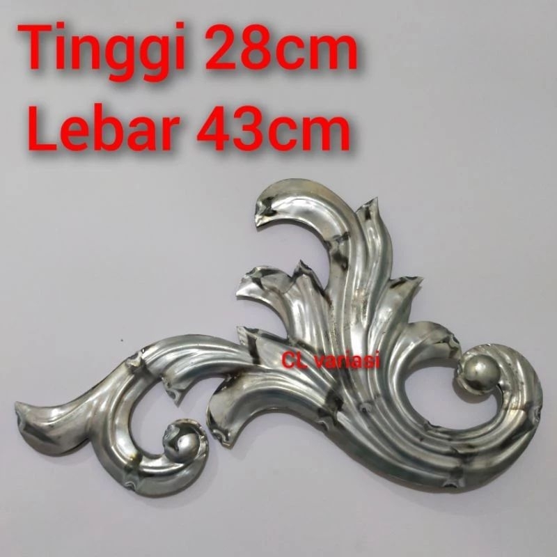 Jual plat besi ornamen pagar besi pengganti cor aluminium. | Shopee ...