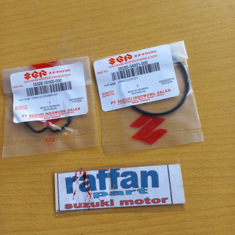 Jual sil filter oli dan sil tutup saringan oli strianer suzuki shogun Axelo shogun125 New Sp ...