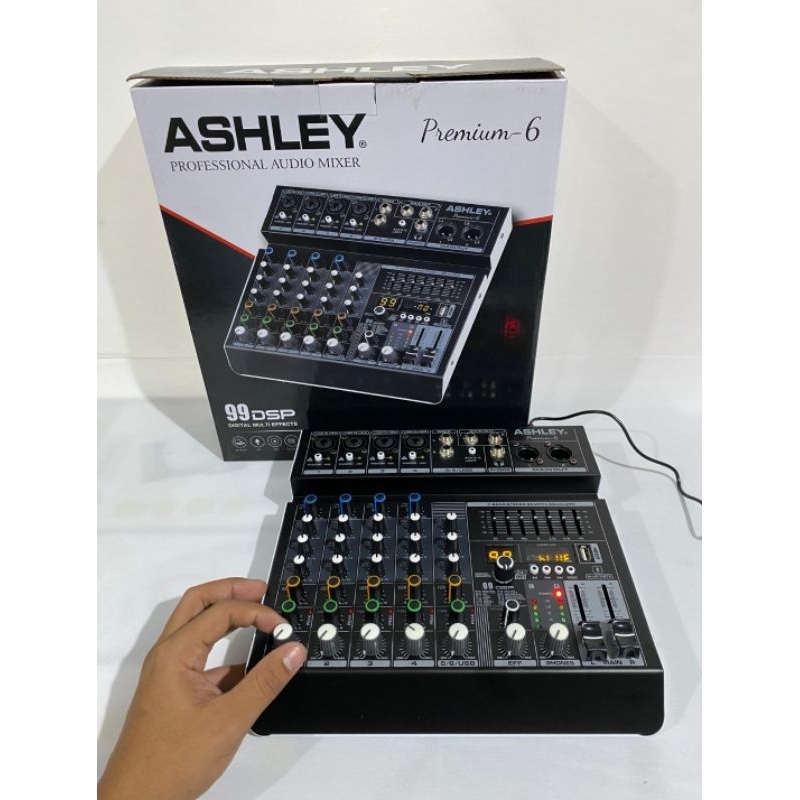 Jual Mixer Ashley Premium 6 Mixer 6 Channel | Shopee Indonesia