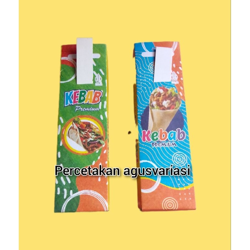 Jual Dus kebab isi 100 lembar // kemasan kebab isi 100 lembar // wadah ...