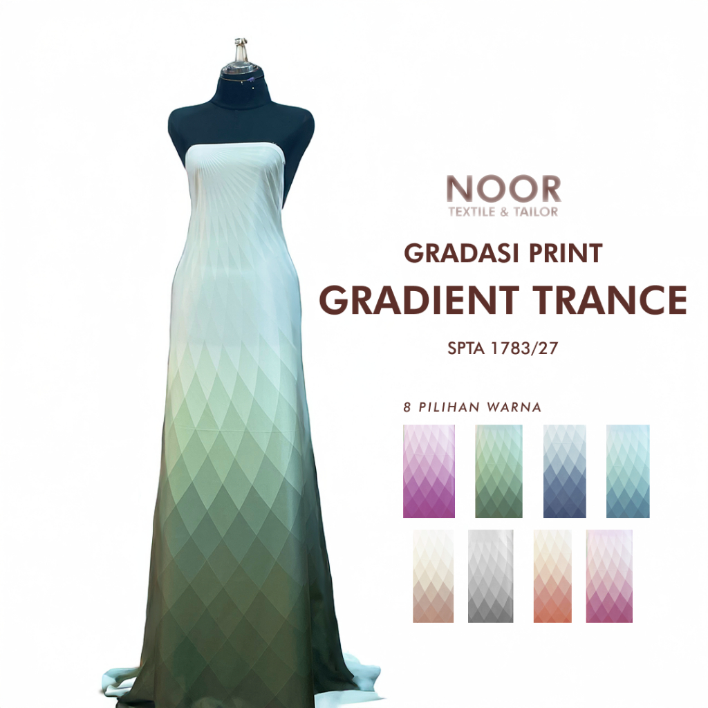 Jual Gradasi Silk - Gradient Trance | Motif Geometri | Bridesmaid | 8 ...