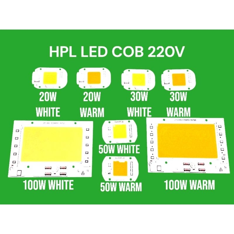 Jual hpl led 20w-30w-50w-100w 220 Volt AC - Suku Cadang Part Lampu Sorot | Shopee Indonesia