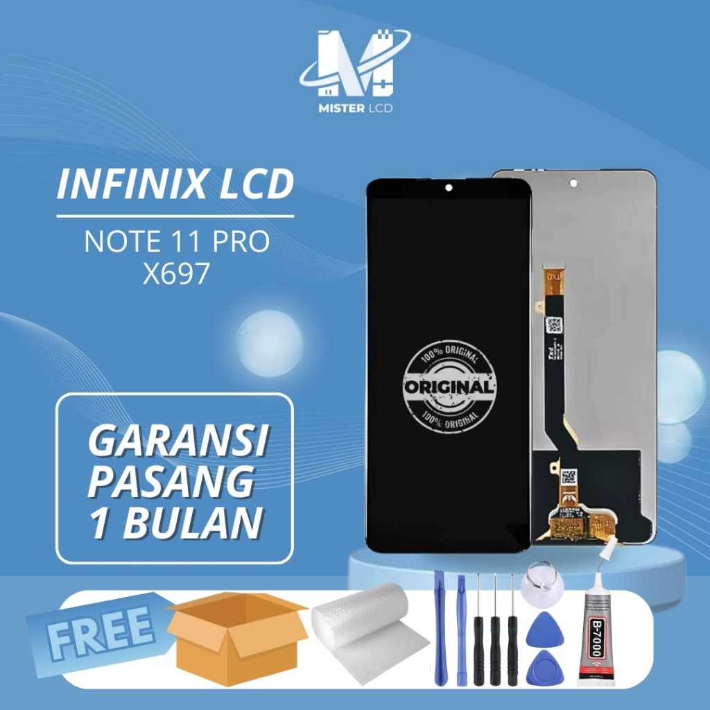 Jual LCD INFINIX NOTE 11 PRO / X697 FULLSET ORIGINAL FREE LEM + OPENING ...