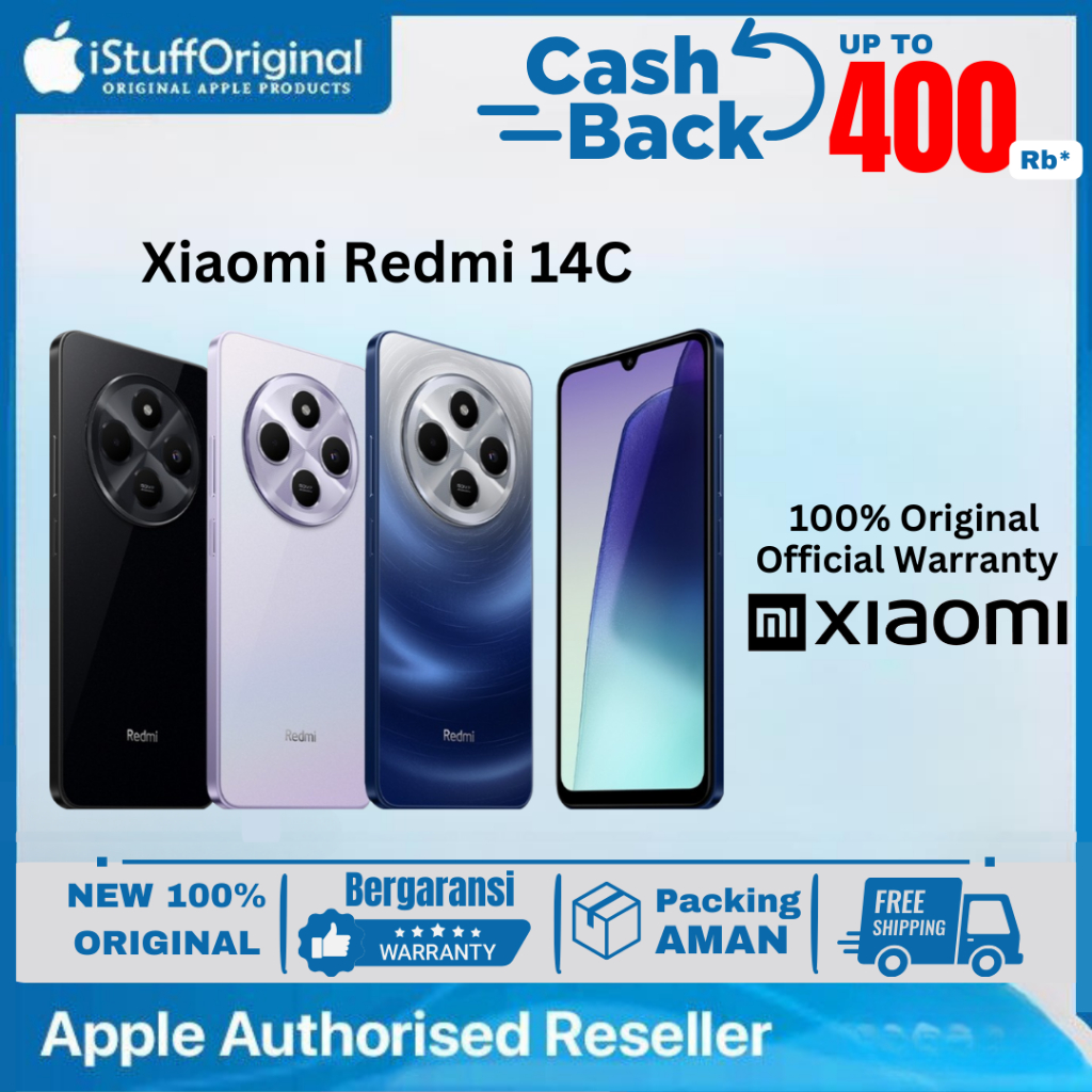 Jual Xiaomi Redmi 14C NFC 8/256GB 6/128GB Resmi | Shopee Indonesia