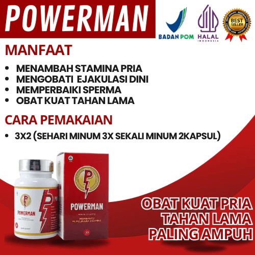 Jual Powerman Original Obat Herbal Stamina Terampuh Tahan Lama Resmi ...