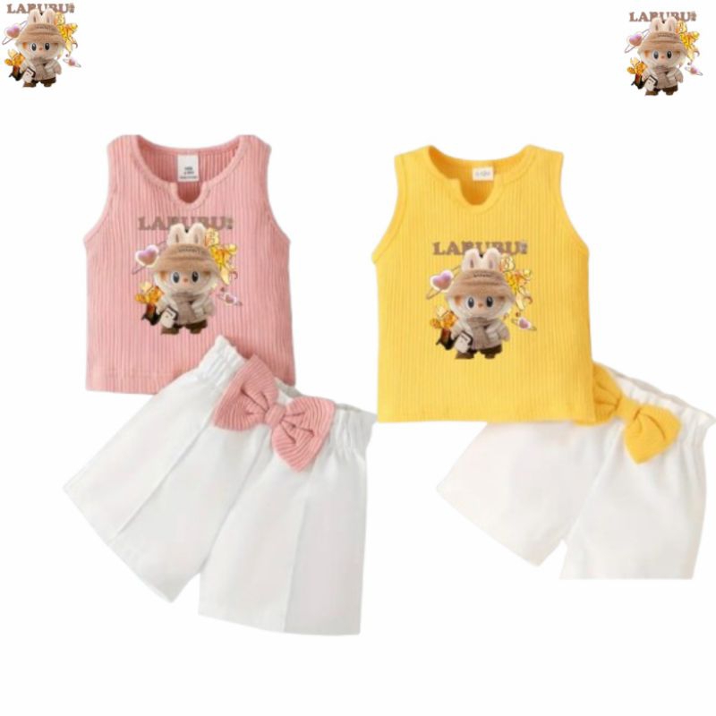 Jual Baju setelan Anak Perempuan Usia 1-6 Tahun Terbaru Model Labubu ...
