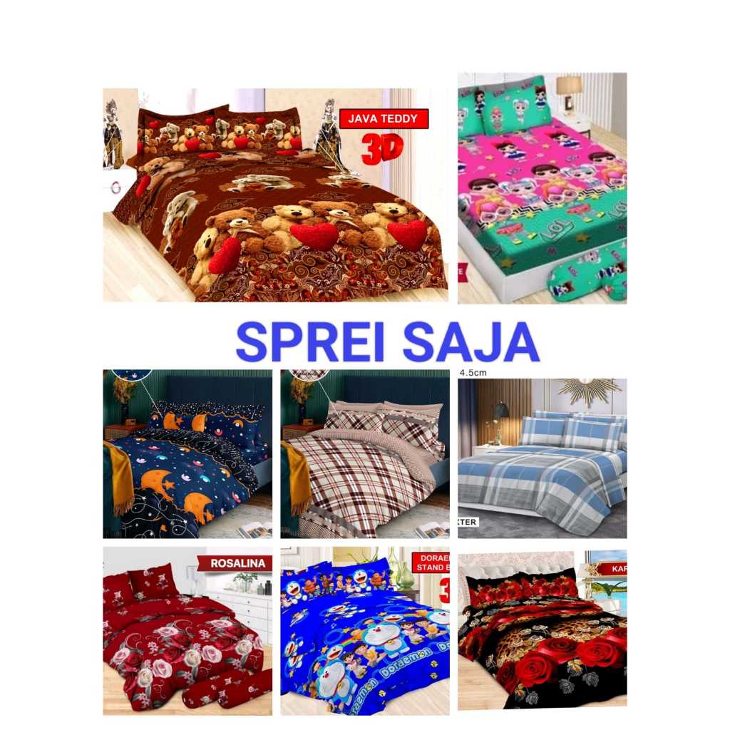Jual MOTIF BARU SPREI BONITA (HANYA SPREI) SPREI KING 180x200 sprei ...