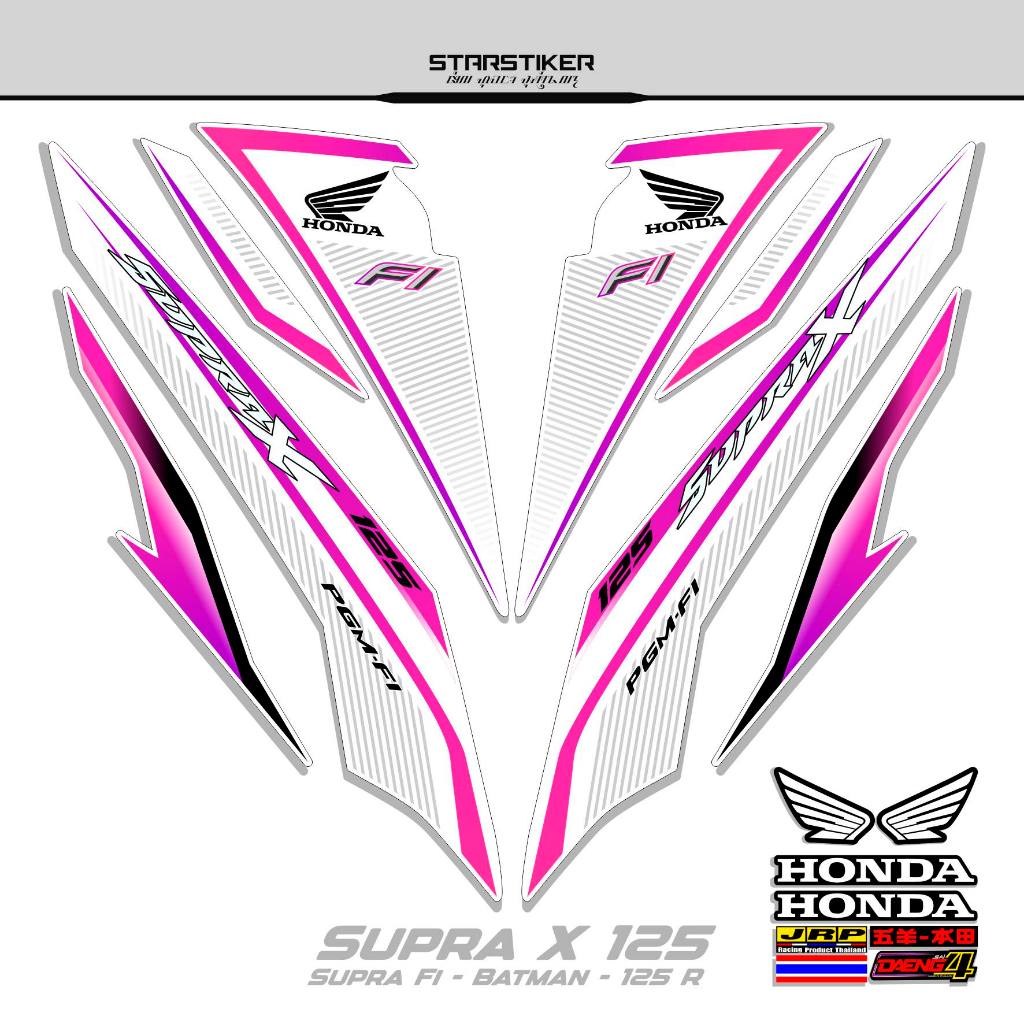 Jual STRIPING SUPRA X 125 R NEW MTF 16 / STIKER SUPRA X 125 FI ...