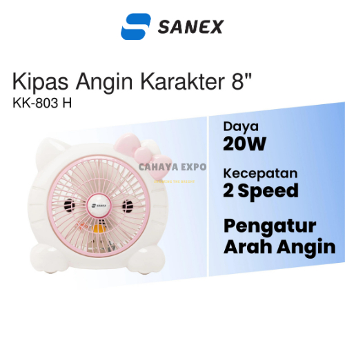 Jual Sanex KK-803 H KK803 803H KK803H Kipas Angin Kotak Karakter Kartun Cartoon Character Box ...