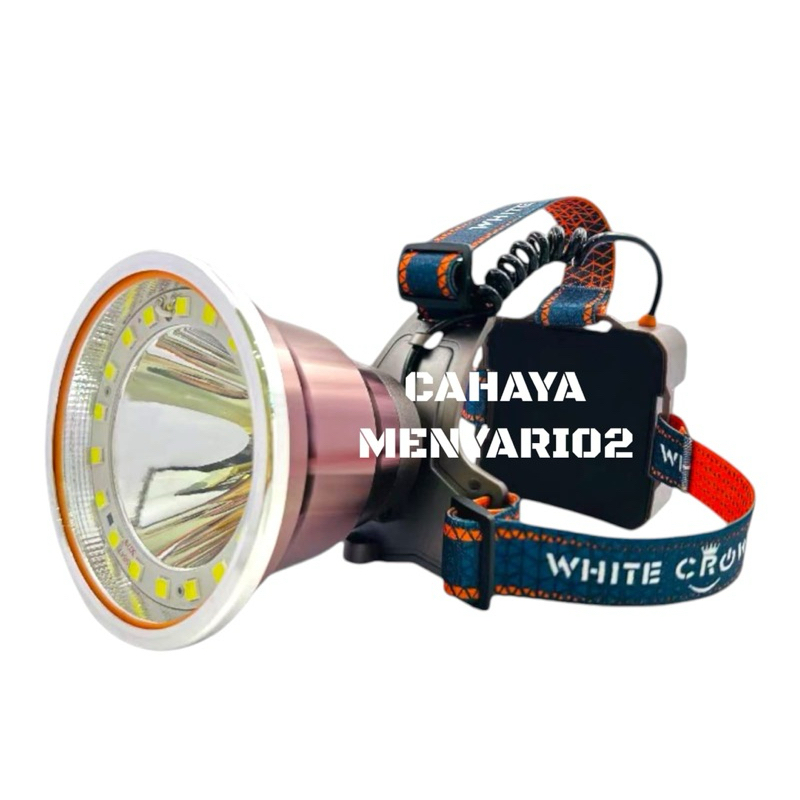 Jual Senter Kepala Jumbo LED Laser WH-2311 Body Alumunium Bisa Power Bank | Shopee Indonesia