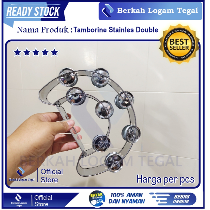 Jual Kecrek Tamborin Dobel doubel stainlees Berkualitas | Shopee Indonesia