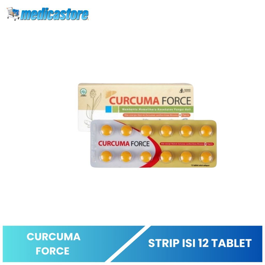Jual Curcuma Force Strip Isi 12 Tablet - Memelihara kesehatan fungsi ...