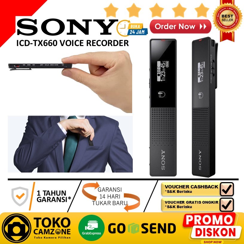 Jual Sony ICD-TX660 Digital Voice Recorder TX Series | Shopee Indonesia