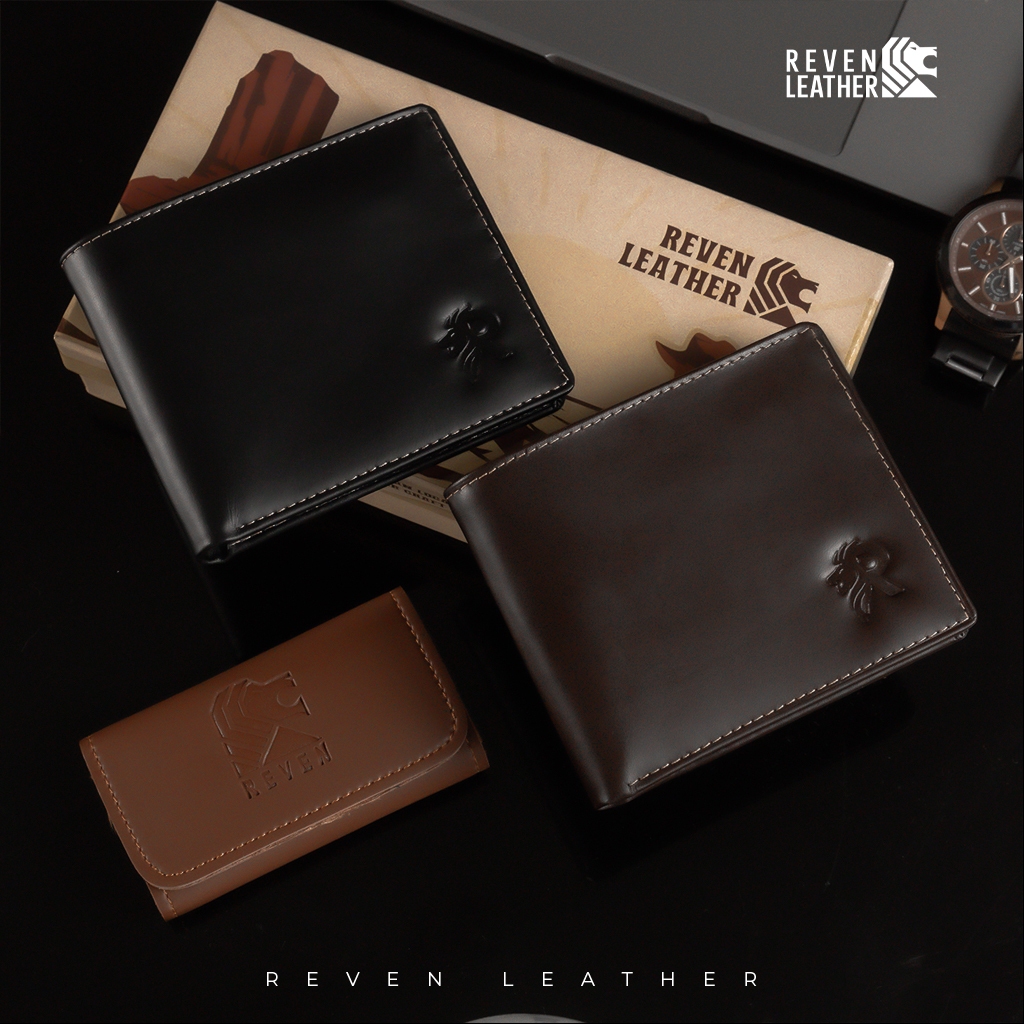 Jual Reven Leather Xavier Wallet - Dompet Lipat Pria Kulit Sapi Asli ...