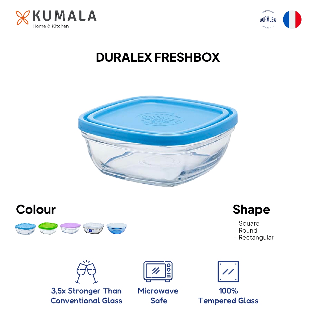 Jual DURALEX FRESHBOX - Wadah Penyimpan Makanan Kaca - Glass Food ...