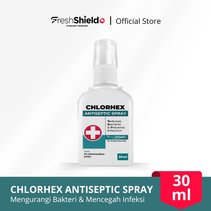 Jual Fresh Shield+ CHLORHEX Antiseptik Spray Luka Kucing & Anjing (CHG ...