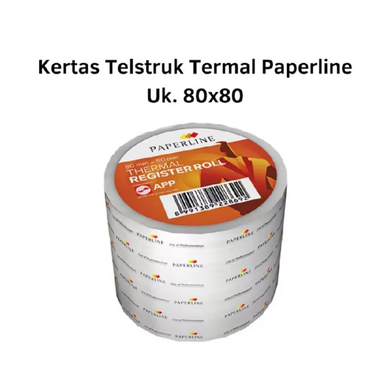 Jual KERTAS THERMAL PAPERLINE 80X80 | Shopee Indonesia