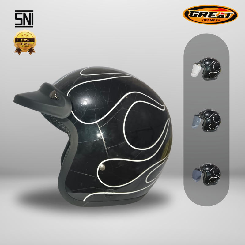 Jual Great Helm Bogo Motif Api Original Pria 100% SNI M01 | Shopee ...