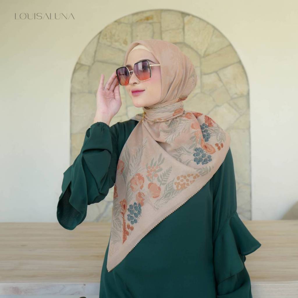 Jual Hijab Segiempat Motif Voal Premium Lasercut - Florenza Extended Color 120 & 135 cm - Lembut ...