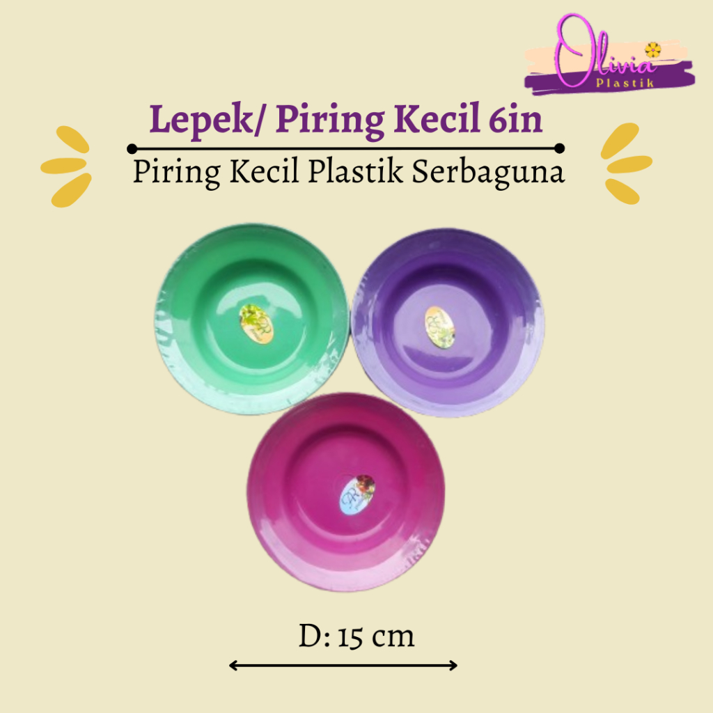 Jual (12 pcs) Lepek KECIL Cocolan Bakso ukuran 6 in 15 cm | Shopee ...