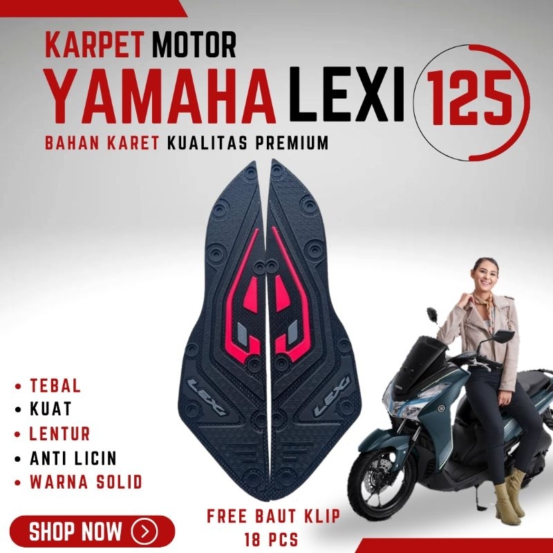 Jual KARPET ALAS PIJAKAN KAKI MOTOR YAMAHA LEXI 125 AKSESORIS VARIASI ...