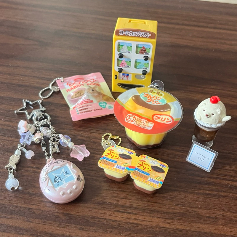 Jual GACHAPON TRINKETS FOOD GOTOCHI PUDDING GASHAPON GACHA KEYCHAIN ...