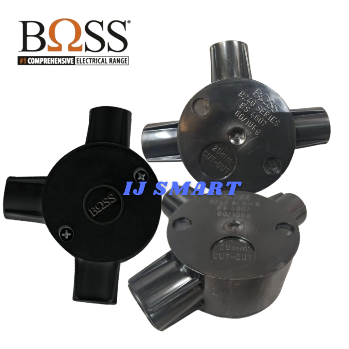 Jual T Dus/Tdus/Tee Dus Cabang 3 BOSS 20mm Hitam | Shopee Indonesia
