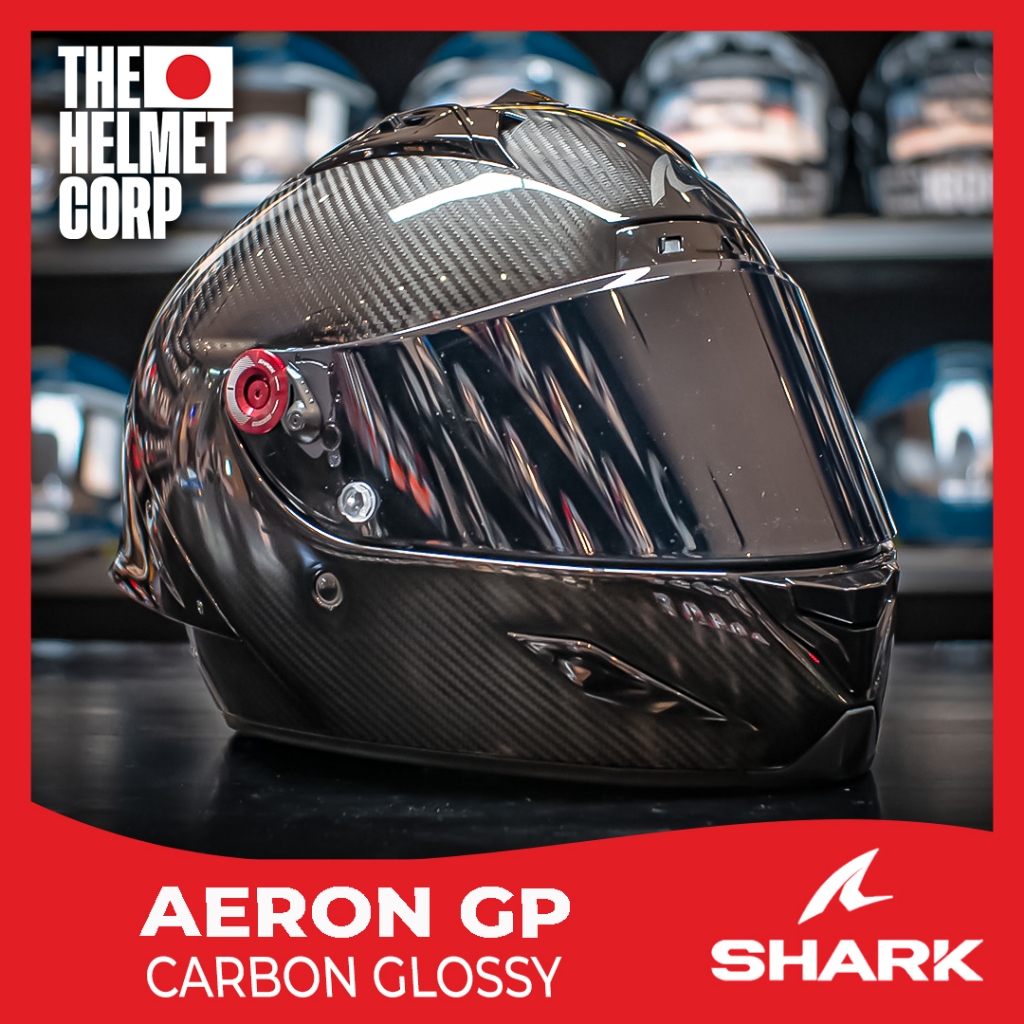 Jual HELM SHARK AERON GP CARBON GLOSSY FULL FACE CARBON FIBER FIM ...