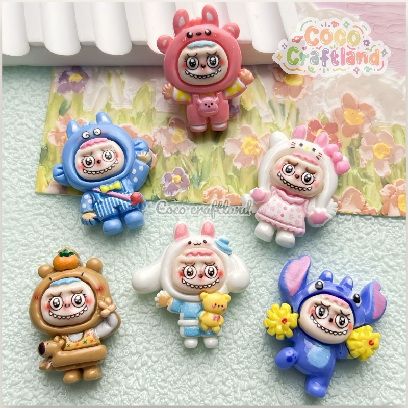 Jual DIY Resin LABUBU X SANRIO Series (6pcs) bahan hiasan deco (no ...