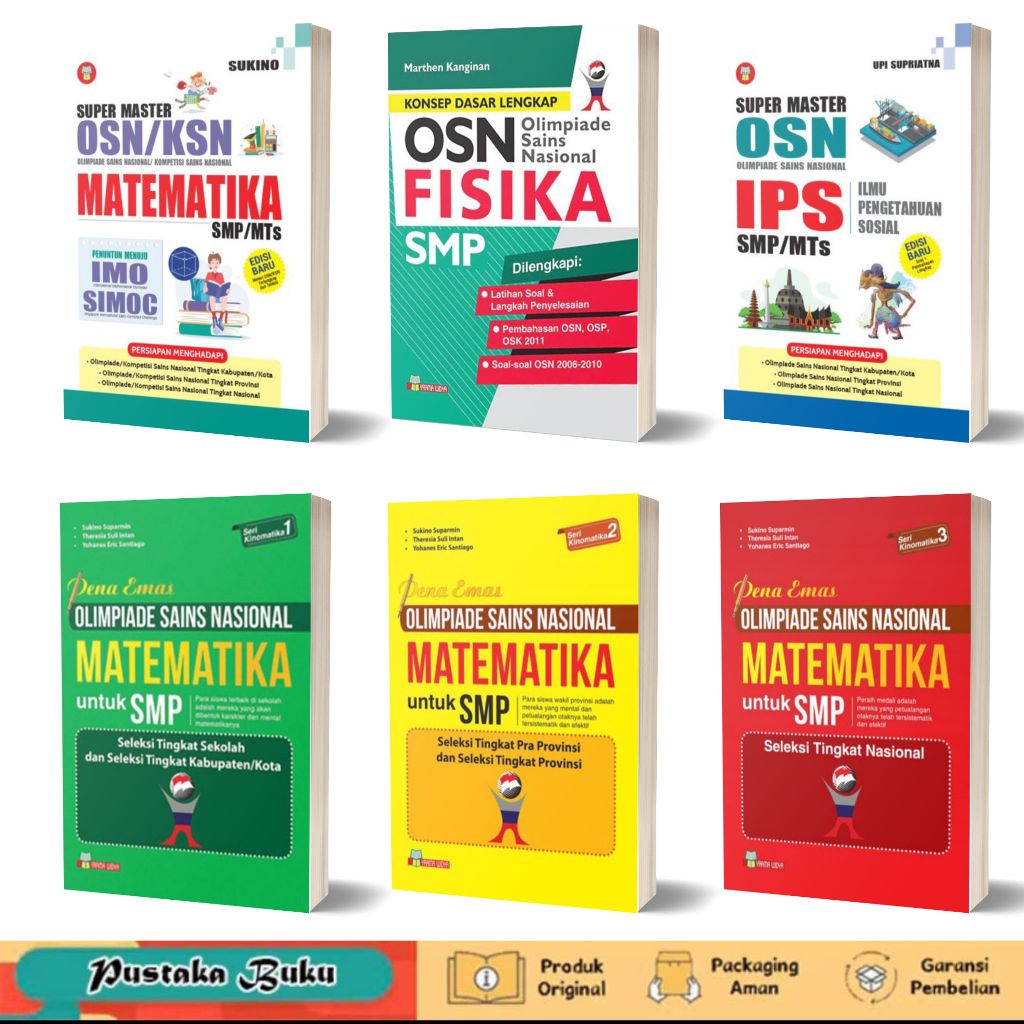 Jual Buku OSN/KSN/Olimpiade Matematika/Fisika/IPS SMP/MTs | Shopee Indonesia