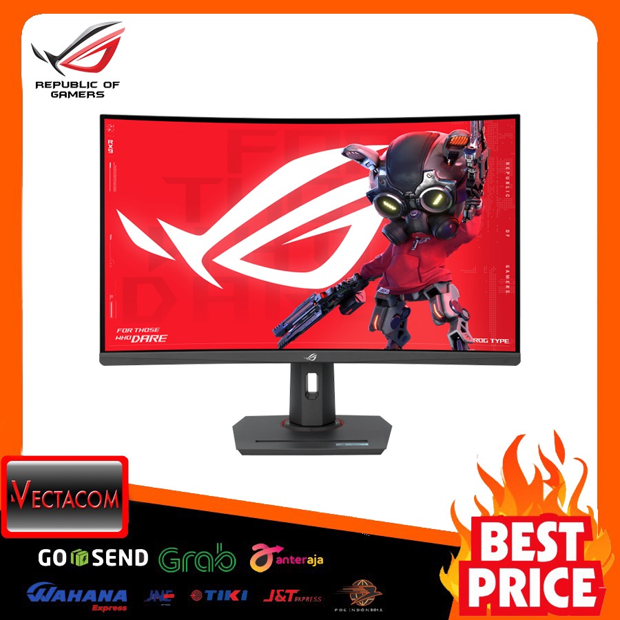 Jual Monitor LED ASUS ROG Strix XG32WCS Gaming - Curved VA 180Hz 1ms 32 ...