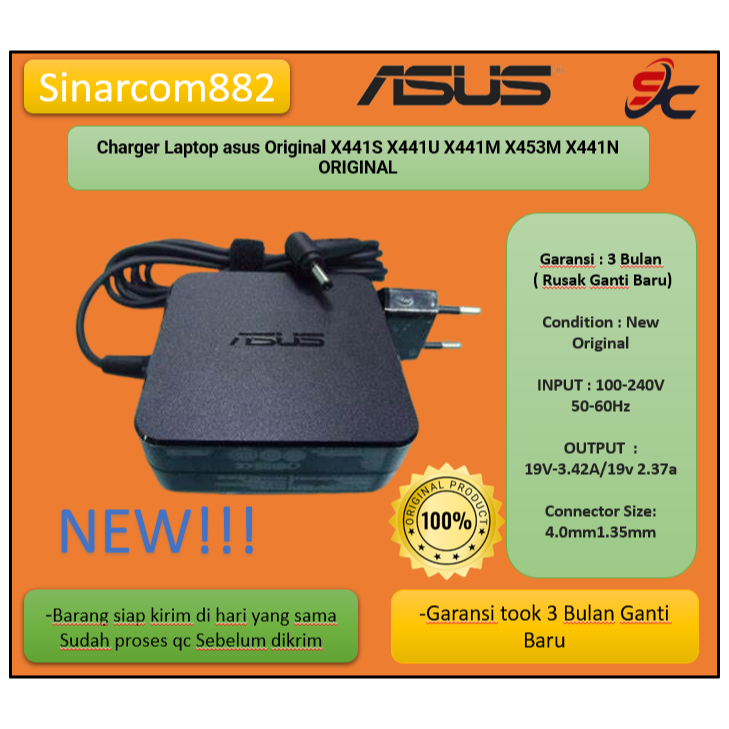 Jual Charger Laptop asus Original X441S X441U X441M X453M X441N ...