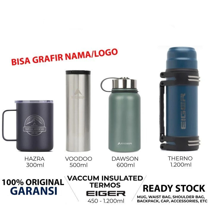 Jual Original Eige r1989 Botol Termos Stainless Voodoo 500ml | Shopee ...