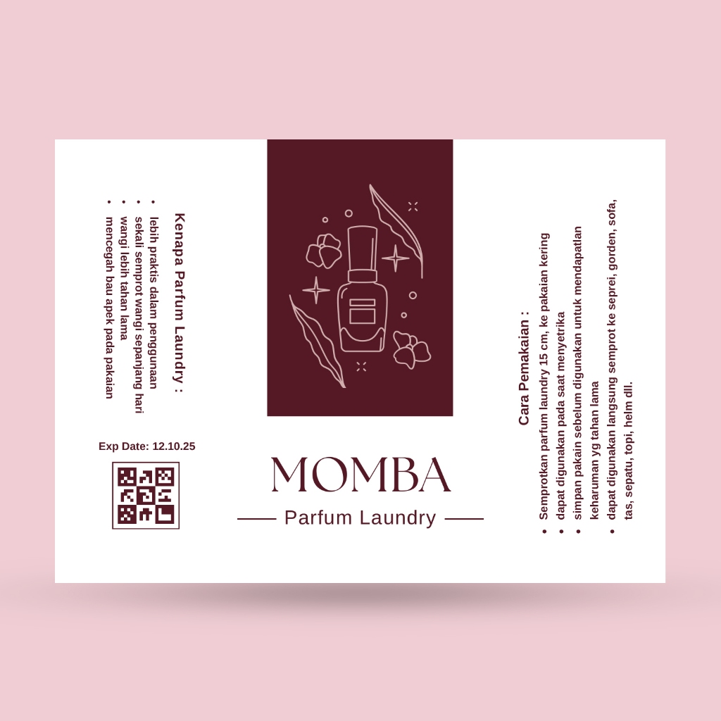 Jual Stiker Label tema Hand Drawn Rustic Elegant Beauty cocok Parfum ...