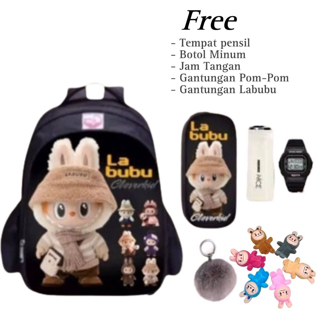 Jual Tas Ransel Labubu Lonely VIRAL LABUBU Tas Sekolah Anak Karakter ...