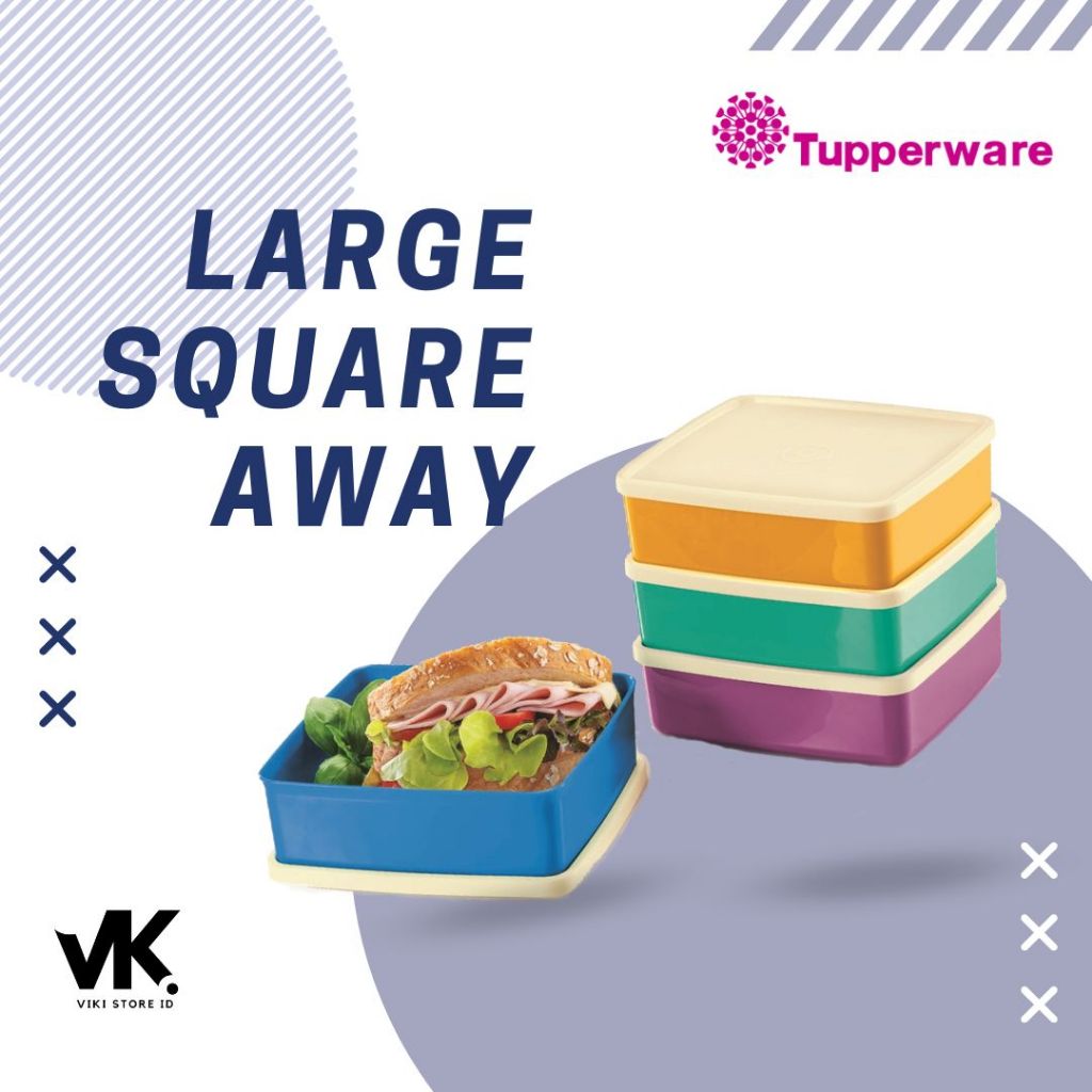 Jual Tupperware Large Square Away 650 ml | Shopee Indonesia