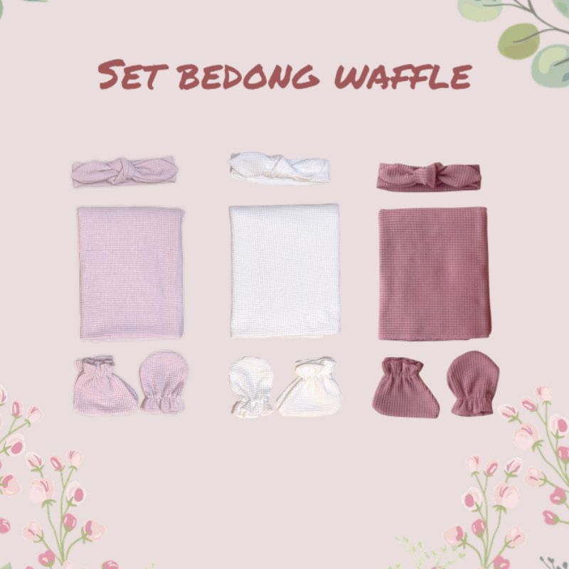 Jual Babybenne - bedong waffle / bedong bayi set / bedong bayi/ swaddle ...