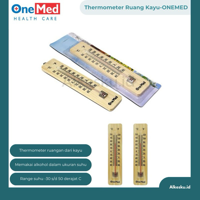 Jual ONEMED - Thermometer Ruang Kayu | Shopee Indonesia