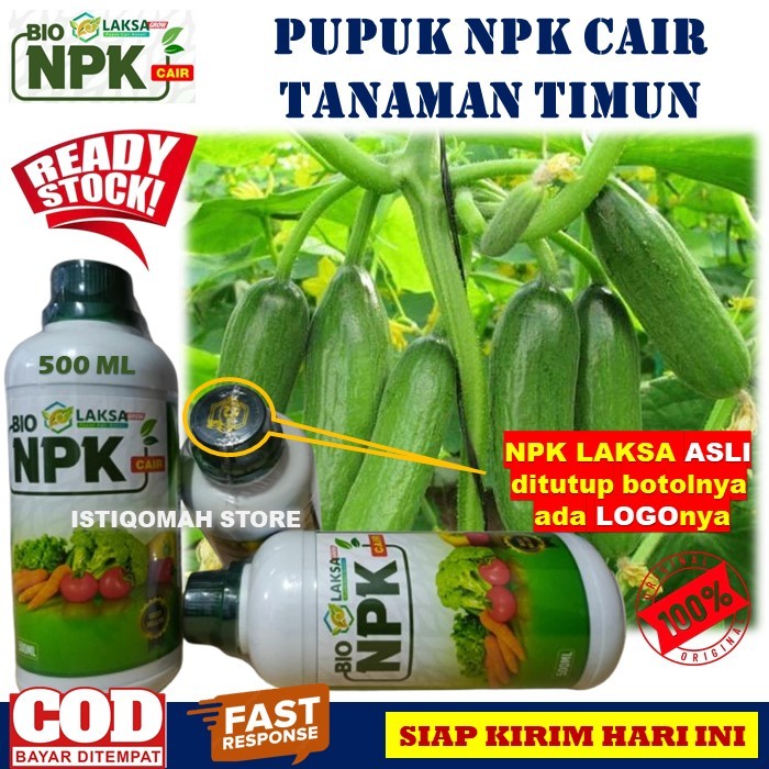 Jual 100% AMPUH ASLI NPK LAKSA GROW 500ML Pupuk Timun Agar Berbuah Lebat - Pupuk Untuk ...