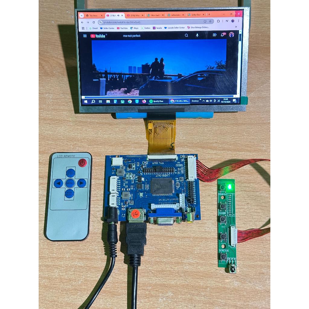 Jual MainBoard Khusus Tablet LCD TTL 50 Pin LVDS HDMI VGA AV Monitor Universal | Shopee Indonesia