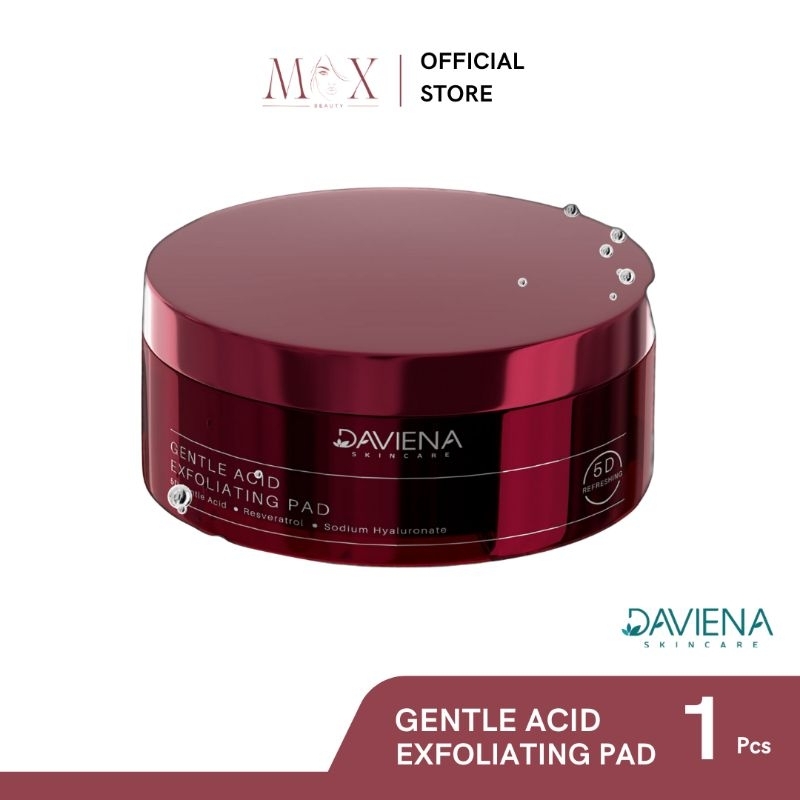 Jual DAVIENA SKINCARE - Gentle Acid Exfoliating Pad | Shopee Indonesia