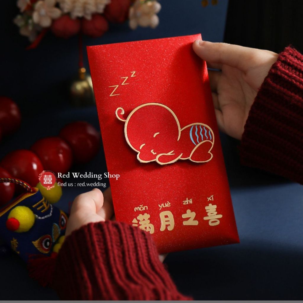 Jual Kantong Amplop Angpao BABY ONE MONTH MAN YUE Newborn Full Month ...