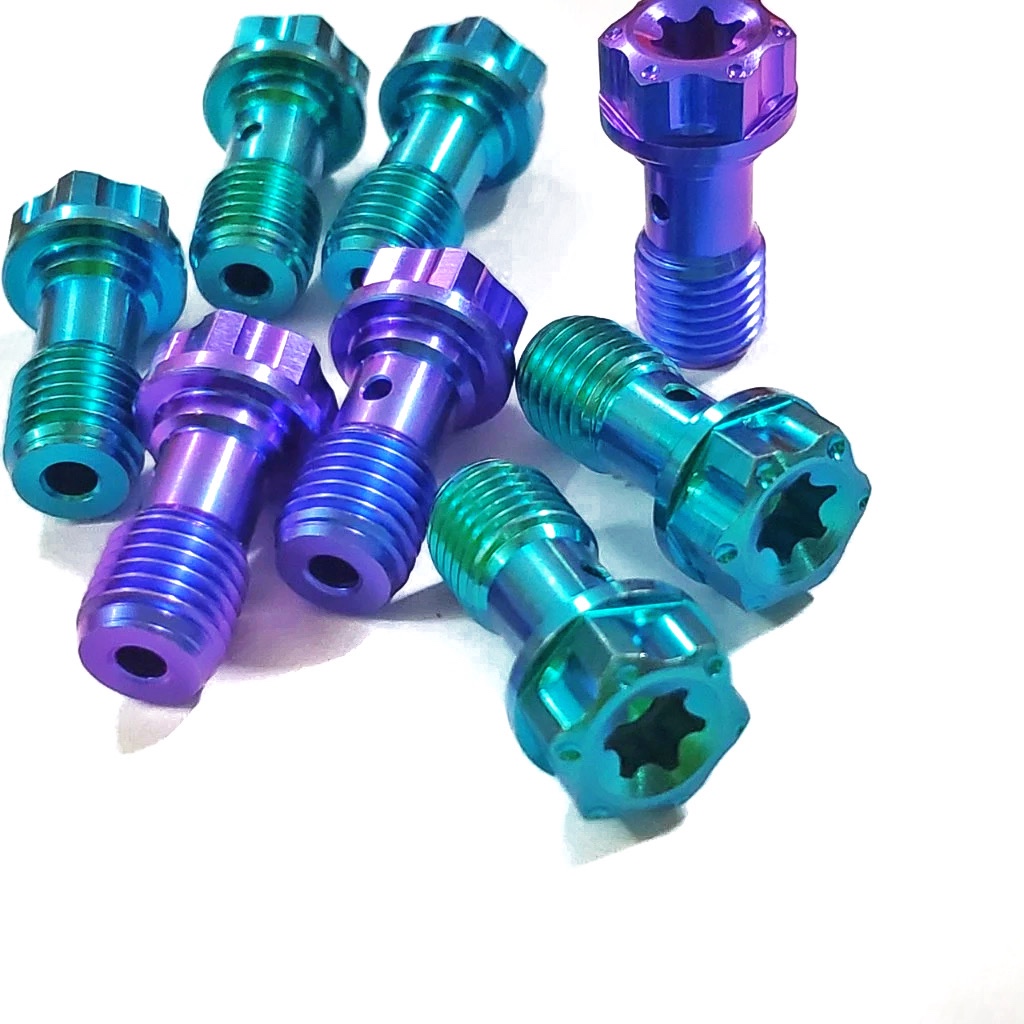 Jual Baut Titanium banjo Nepel Kaliper Master Rem Drat Halus Drat Kasar | Shopee Indonesia