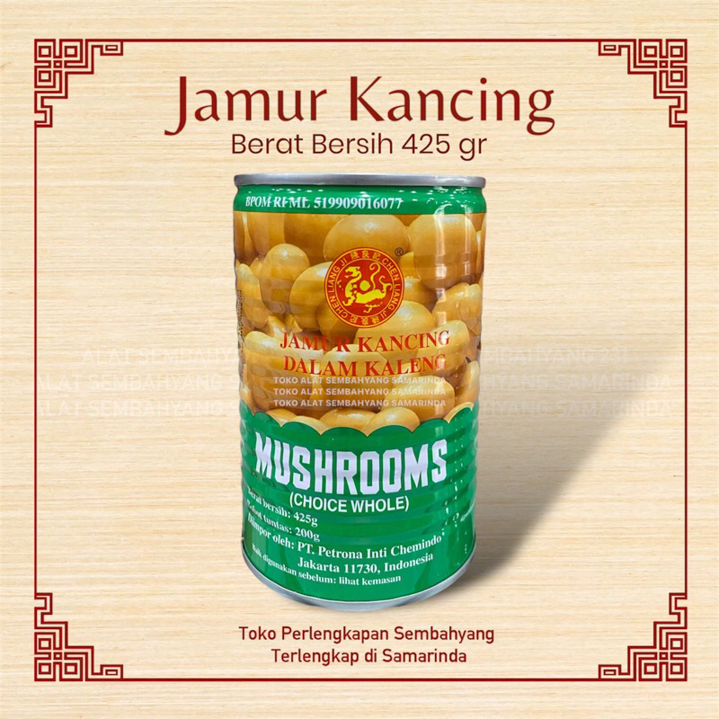 Jual Jamur Kancing dalam Kaleng / Whole Mushrooms / Chen Liang Ji Brand ...
