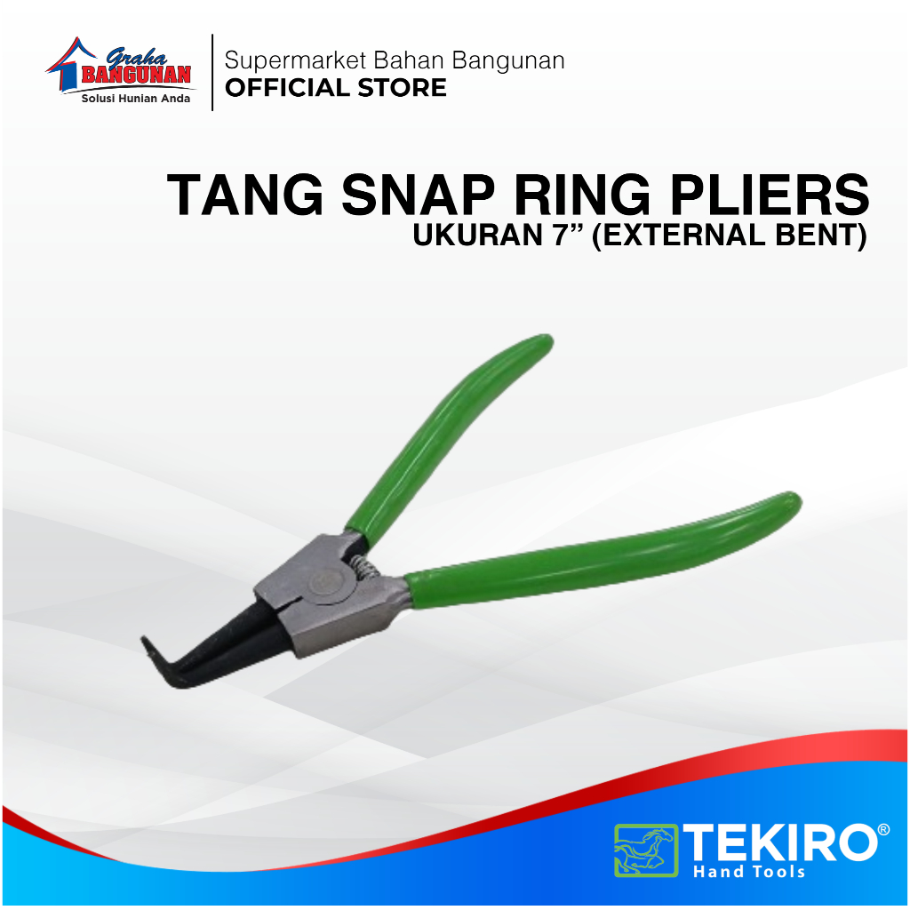 Jual TEKIRO TANG SNAP RING EXTERNAL BENT / TANG CIRCLIP / TANG KNIP ...