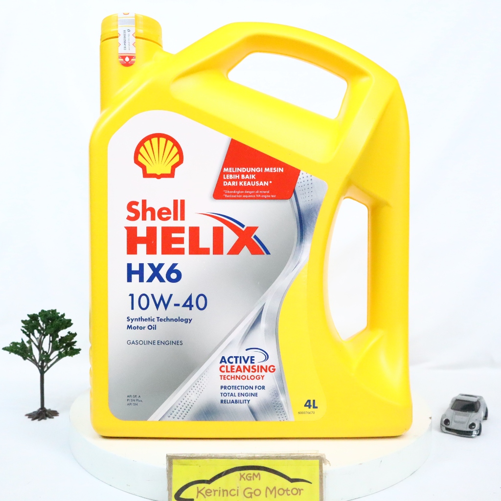 Jual Shell Helix HX6 SAE 10W-40 4 Liter Api SP Oli Mobil Mesin Bensin ...